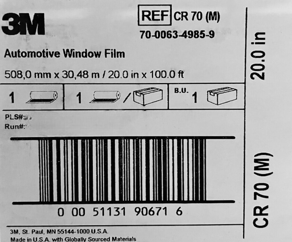 3M Crystalline 70 20" X 100' | EPD Shop